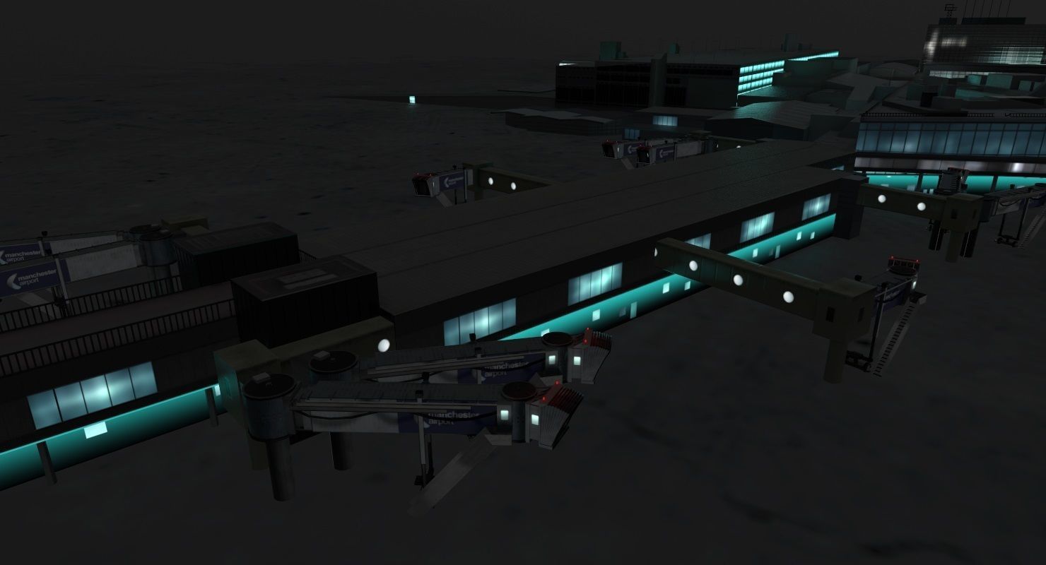 3D model EGCC Terminal 1 VR / AR / low-poly | CGTrader