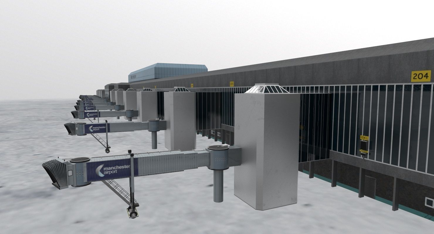 3D model EGCC Terminal 2 VR / AR / low-poly | CGTrader