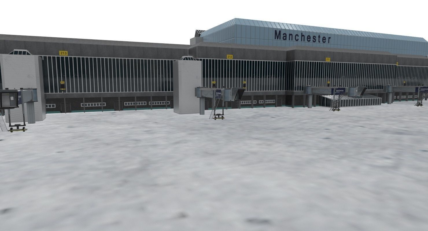3D model EGCC Terminal 2 VR / AR / low-poly | CGTrader