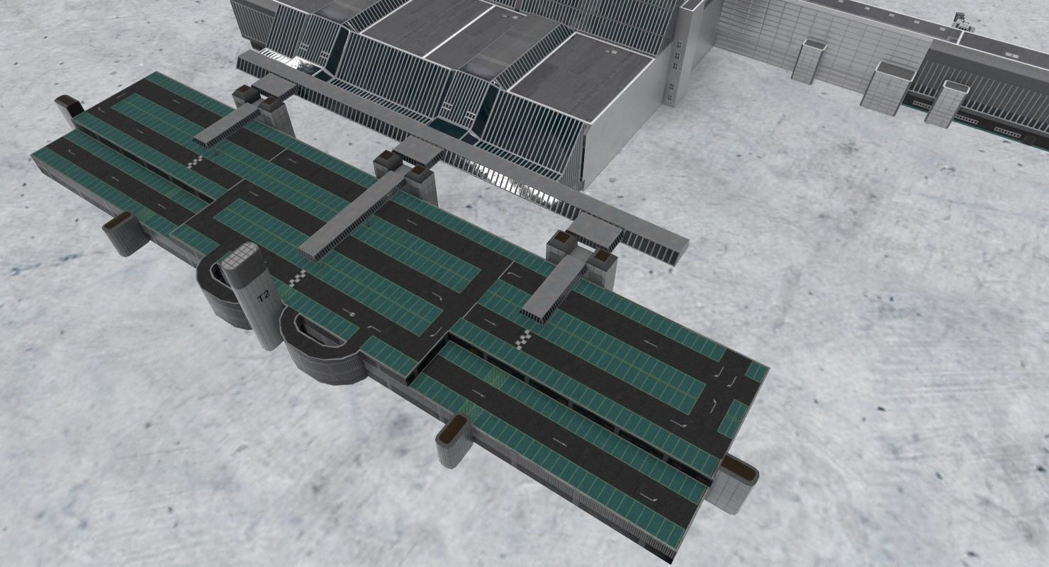 3D model EGCC Terminal 2 VR / AR / low-poly | CGTrader
