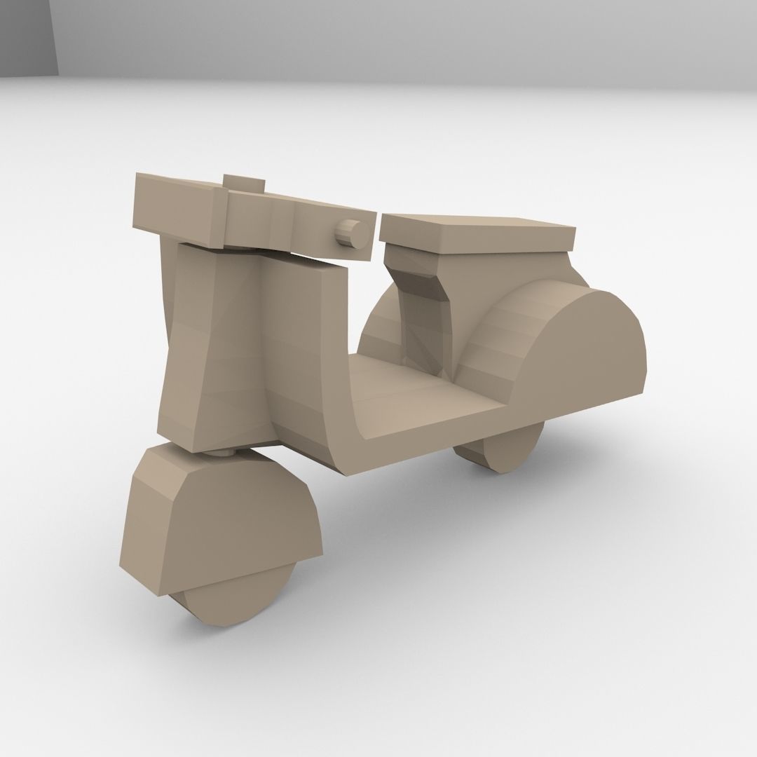 Scooter toy 3D model 3D printable | CGTrader