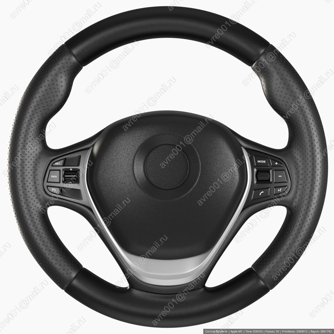 Car steering wheel - 1 3D model rigged | CGTrader