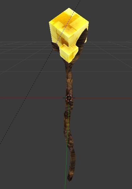 3D model wand1 wooden wand VR / AR / low-poly | CGTrader