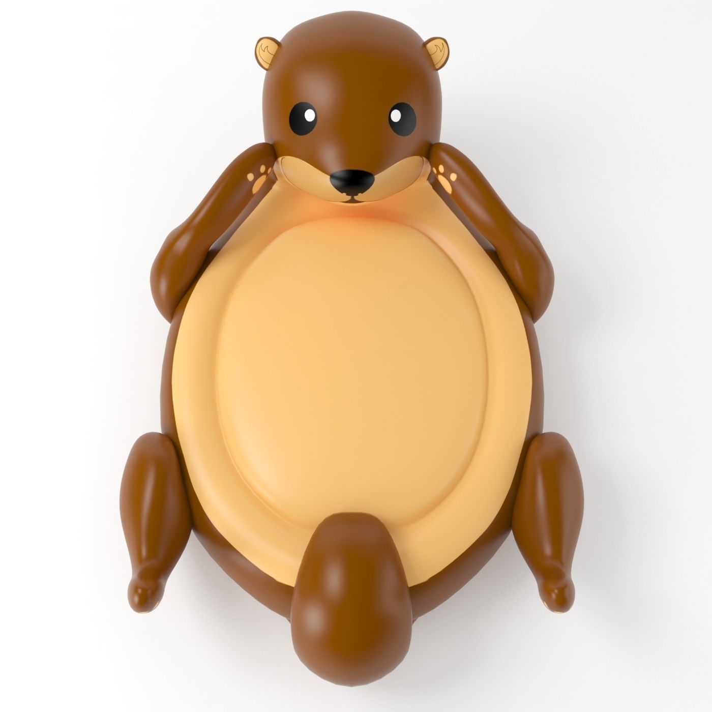 Inflatable Otter 3D model | CGTrader