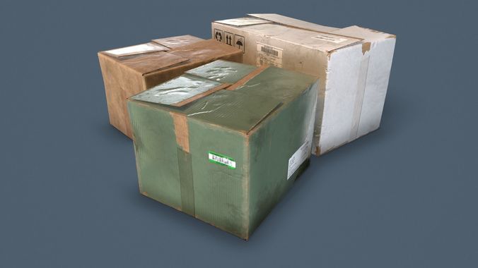 3D model Boxes Common Enviroment Assets VR / AR / low-poly | CGTrader