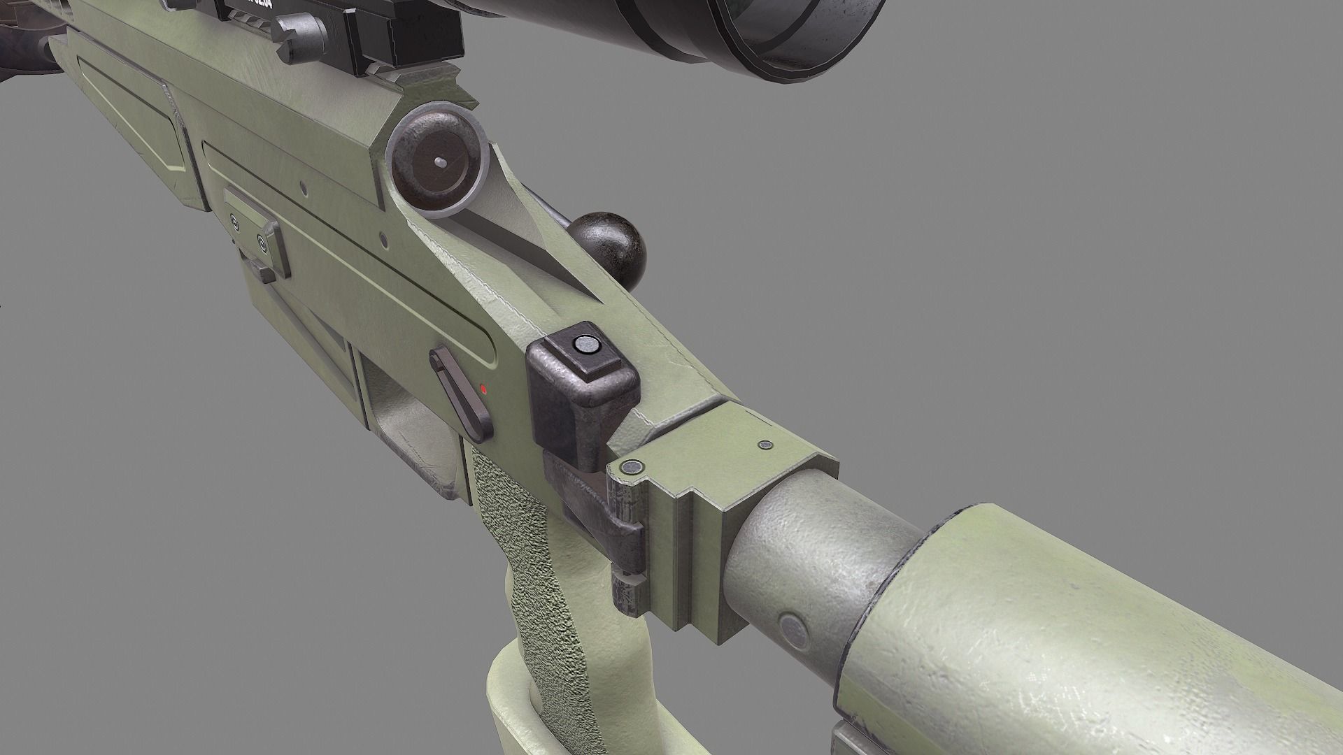 3D model VSV-338 new russian military sniper rifle 4k VR / AR / low ...