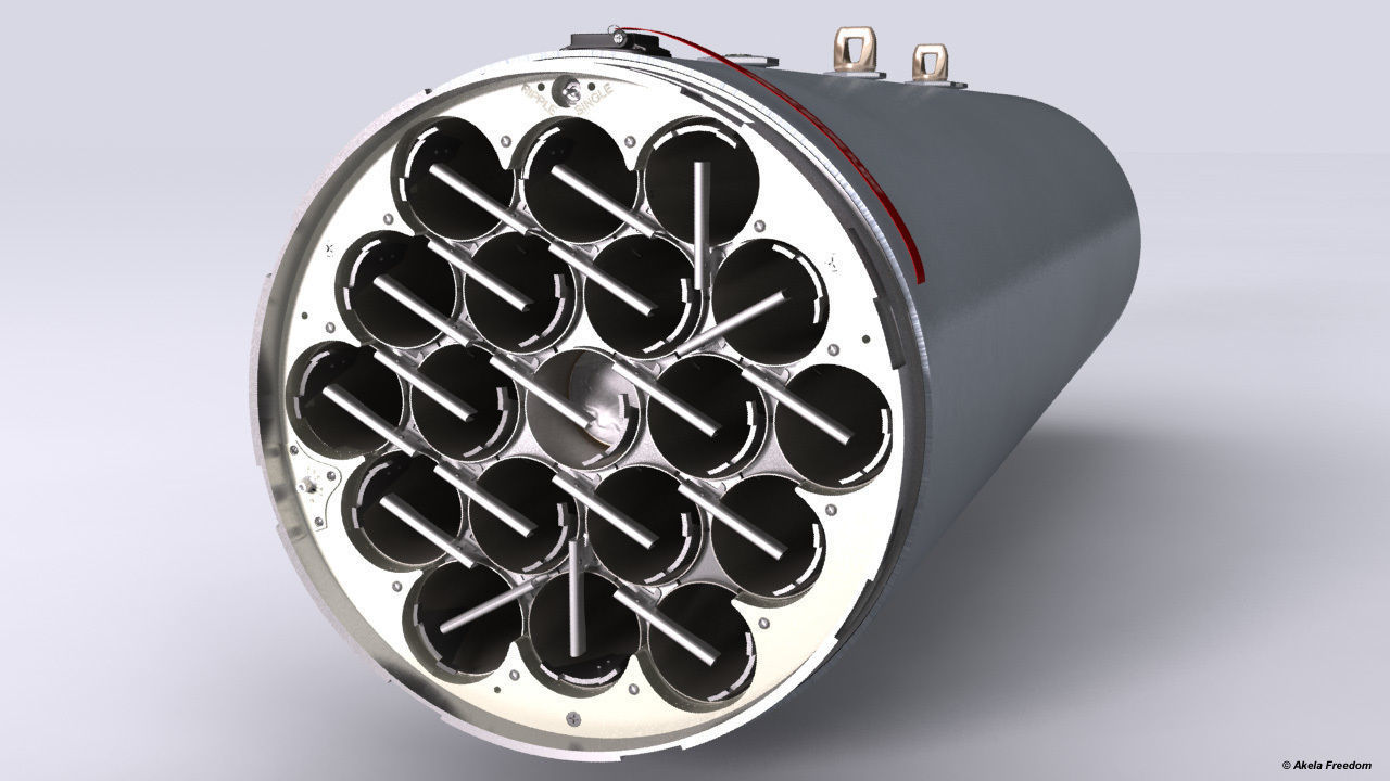 LAU-61 LAU-130 Rocket Launchers for Hydra 70 3D model | CGTrader