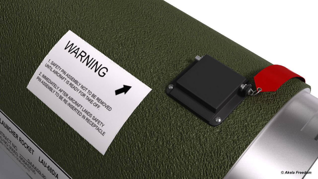 LAU-68 LAU-131 Rocket Launchers for Hydra 70 3D model | CGTrader