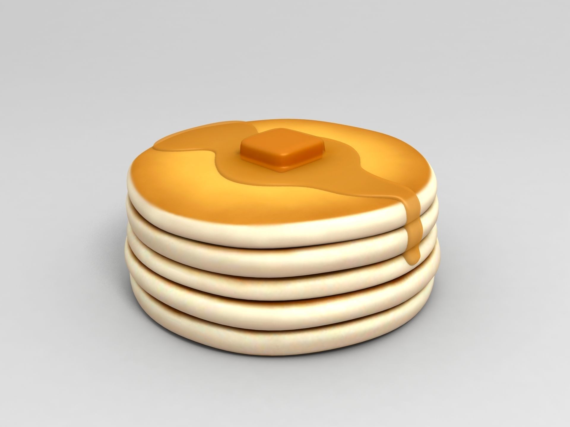Pancake 3D model MAX OBJ MTL FBX