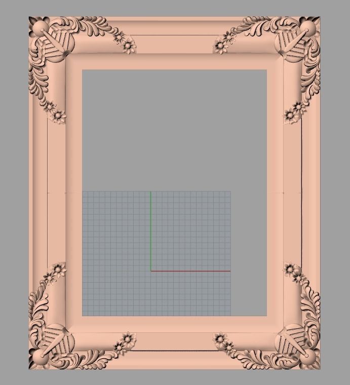 Photo frame 3D relief models STL Files used for CNC Router E982 3D ...