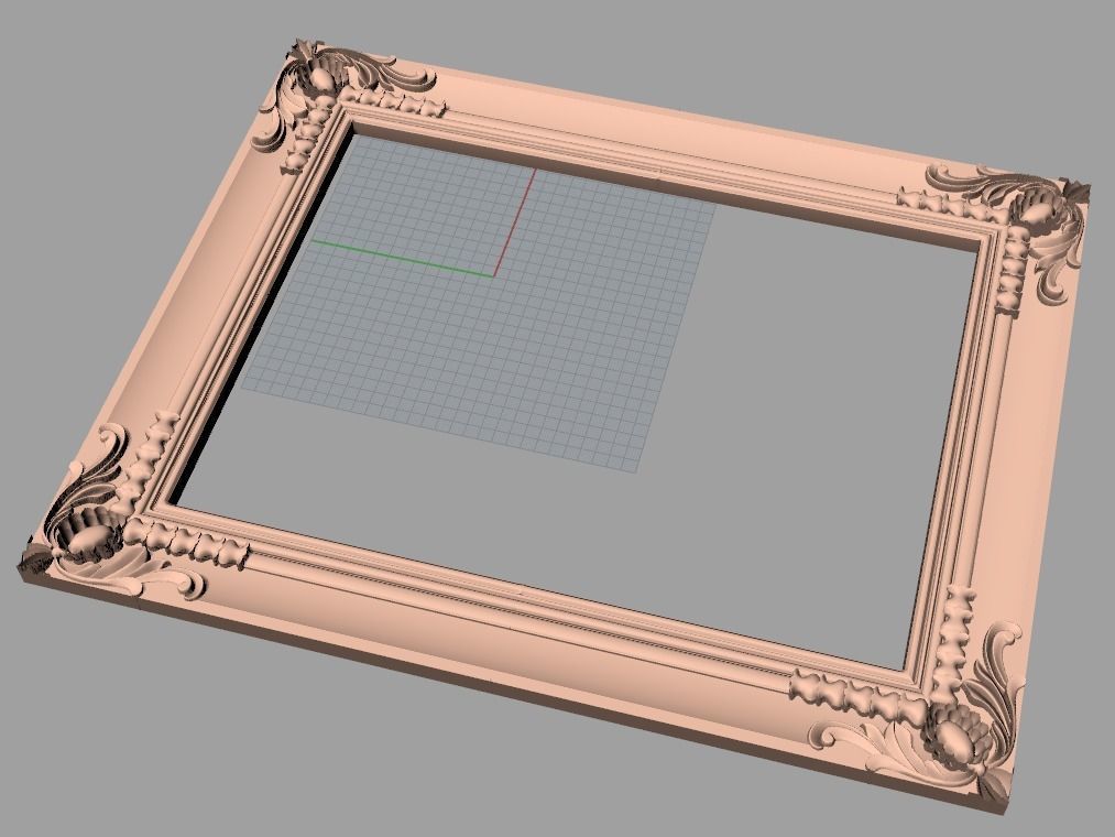 Photo frame 3D relief models STL Files used for CNC Router E981 3D ...