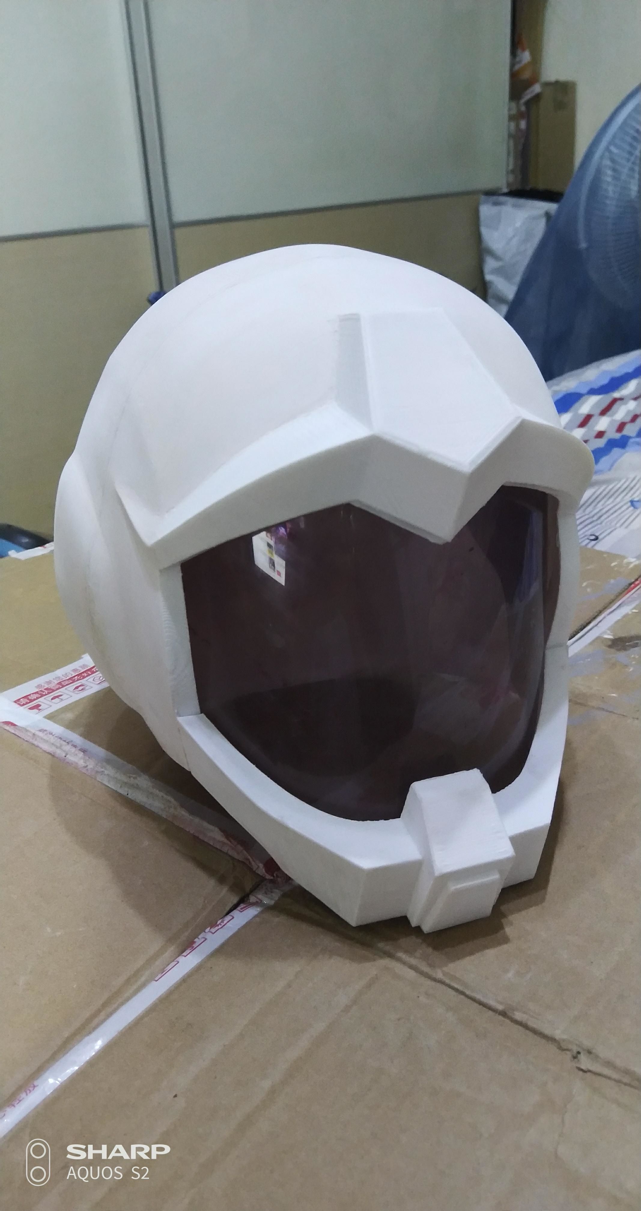 Gundam Earth Federation Space Helmet 3D model 3D printable | CGTrader