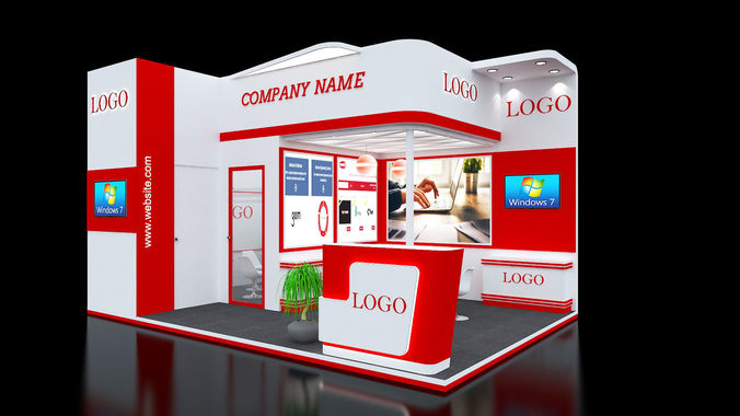 Exhibition Booth Design 3D model | CGTrader