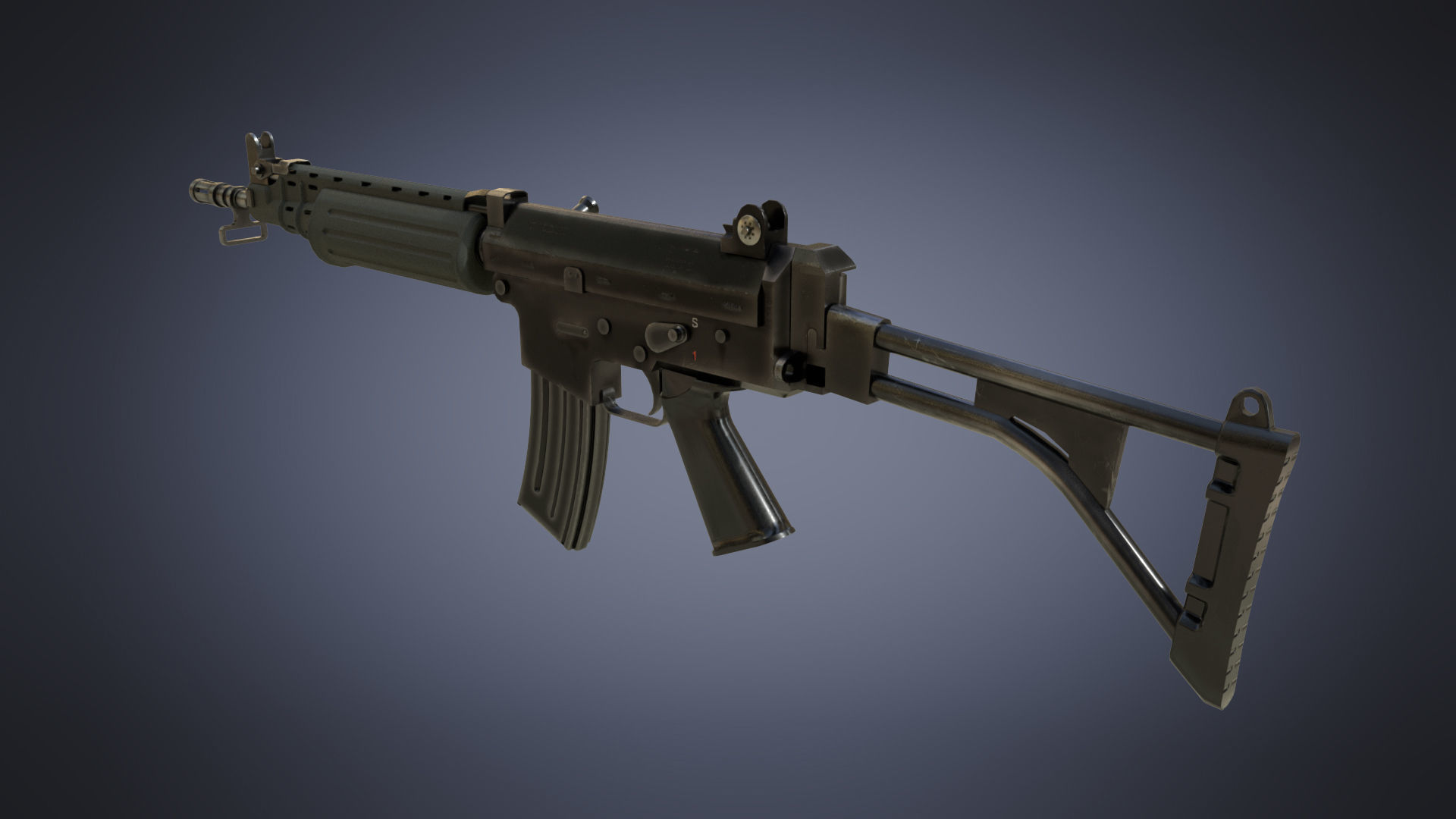 3D model FN FNC Carbine VR / AR / low-poly | CGTrader