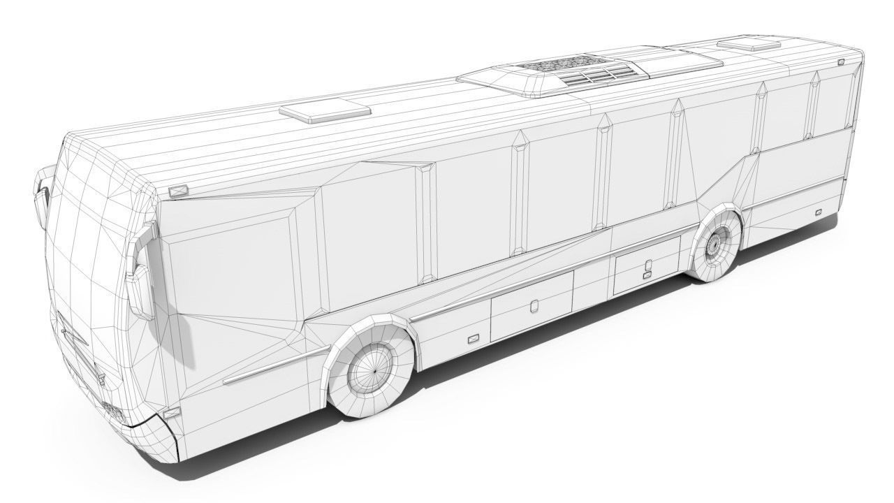3D model Urban Bus VR / AR / low-poly | CGTrader