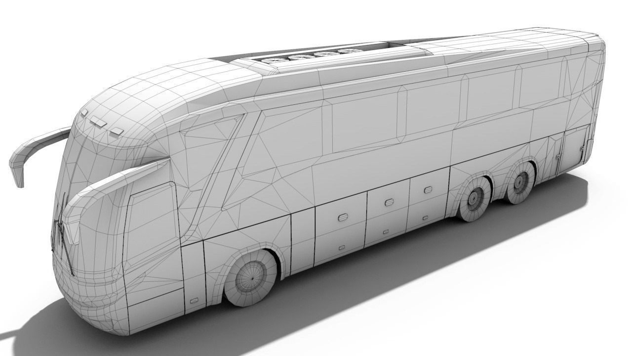 3D model Highway Bus VR / AR / low-poly | CGTrader