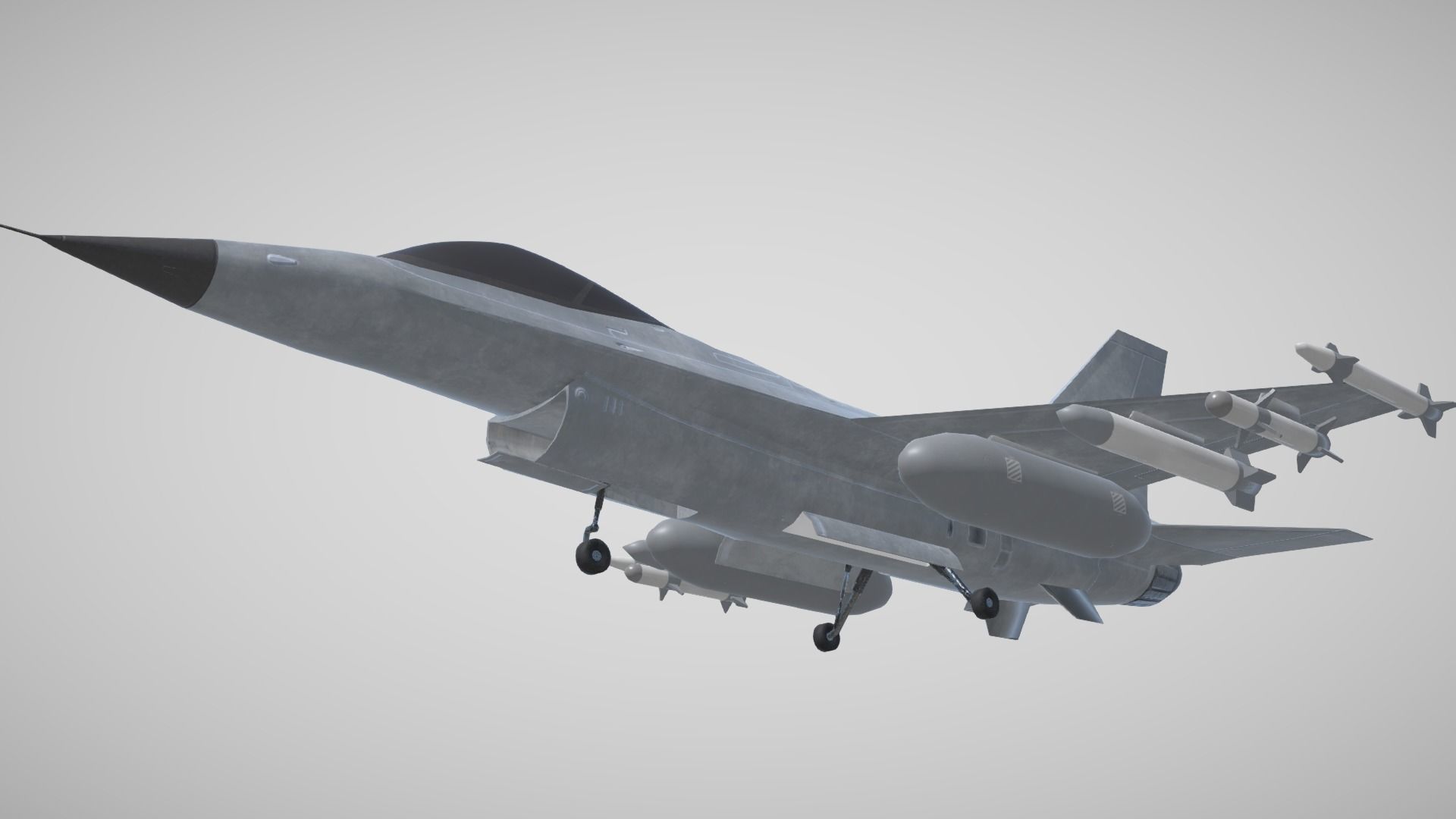 3D model Military F16 Fighter Jet VR / AR / low-poly | CGTrader