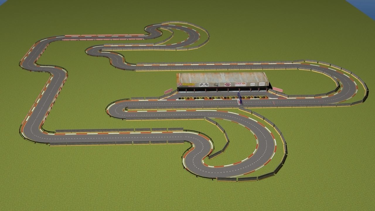 3D model Race Track Asset Pack LOW POLY VR / AR / low-poly | CGTrader