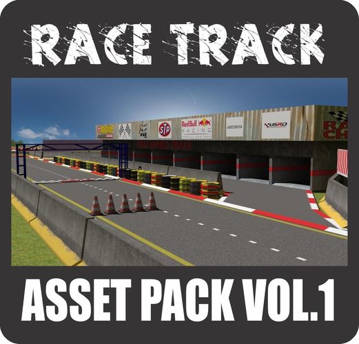 3D model Race Track Asset Pack LOW POLY VR / AR / low-poly | CGTrader