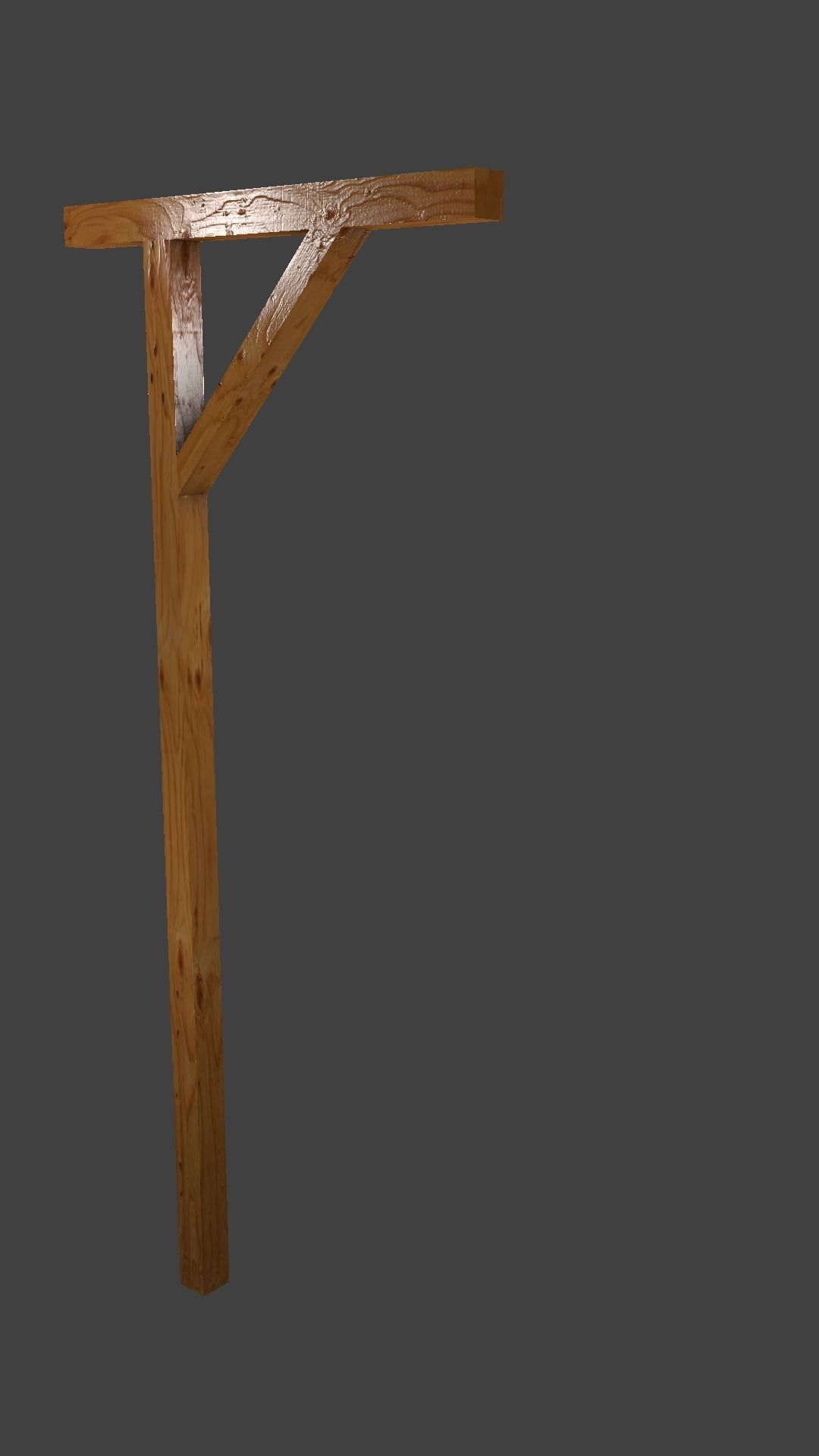 3D model Braced Post VR / AR / low-poly | CGTrader