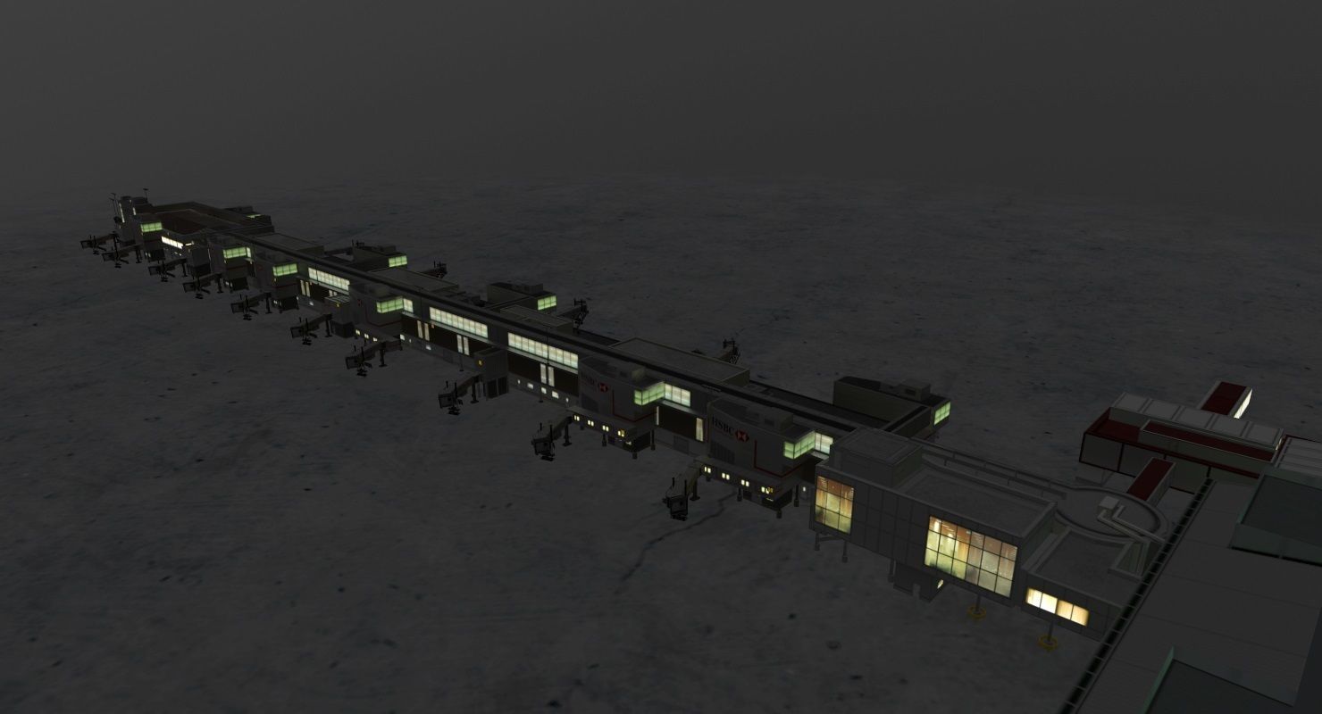 3D model EGKK South Terminal VR / AR / low-poly | CGTrader