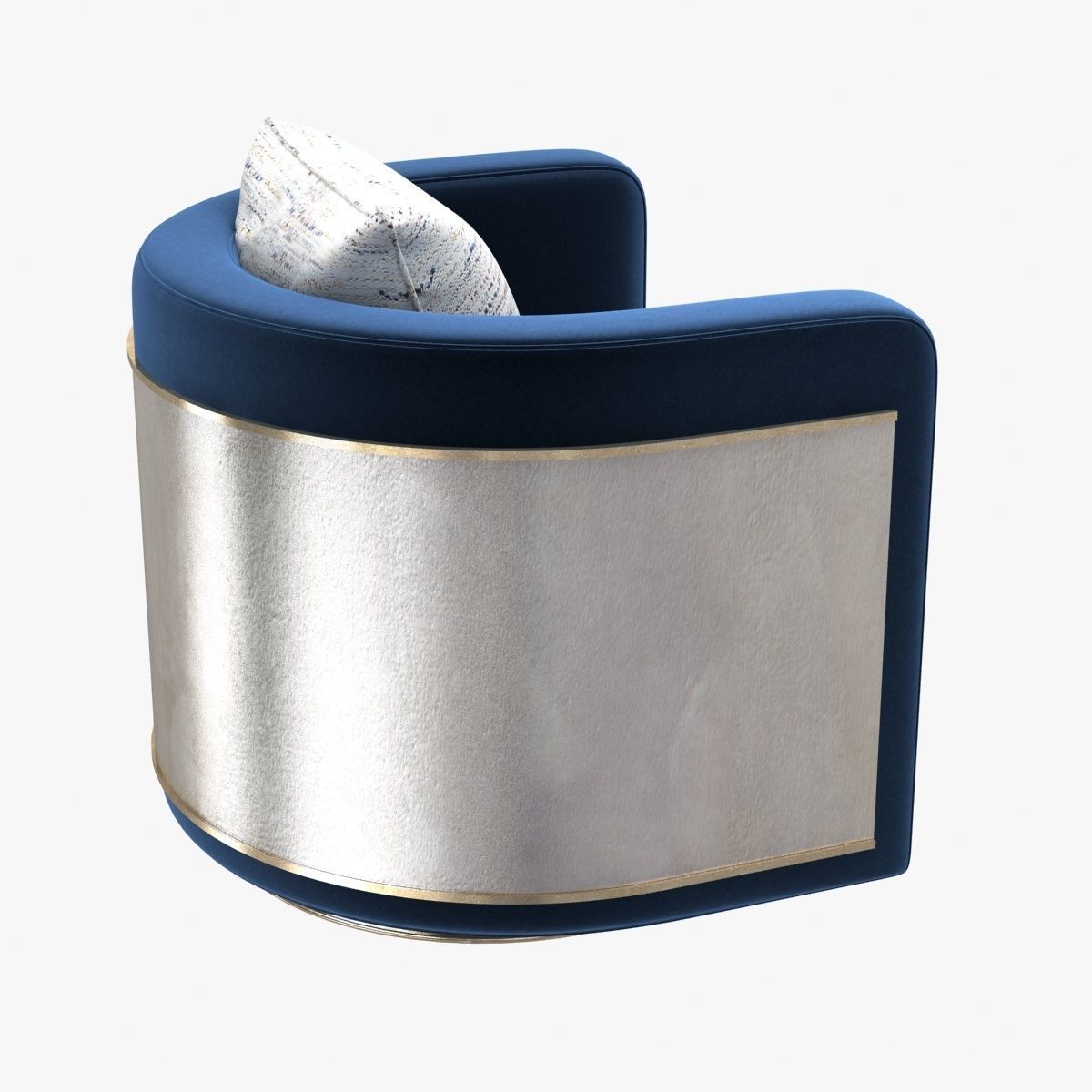 Promemoria pervinca swivel armchair 3D model | CGTrader