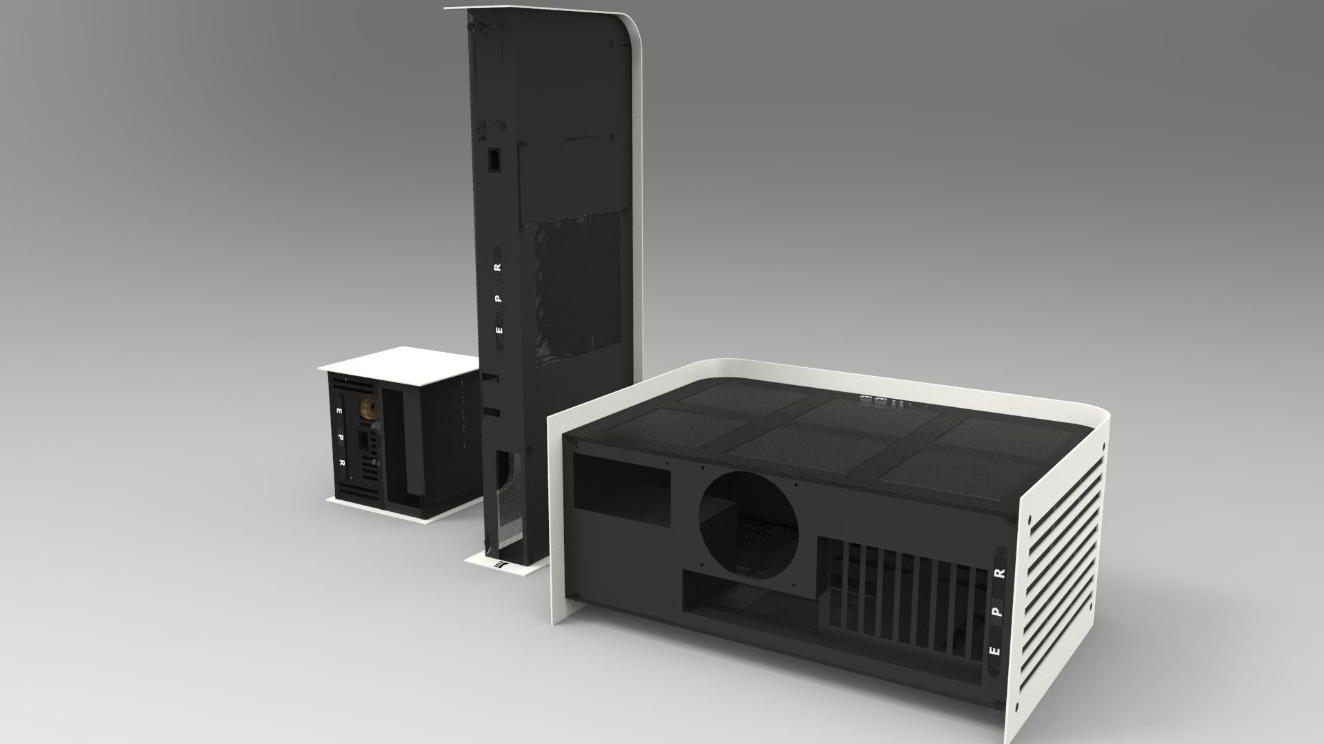 Metal PC cases idea free 3D model | CGTrader