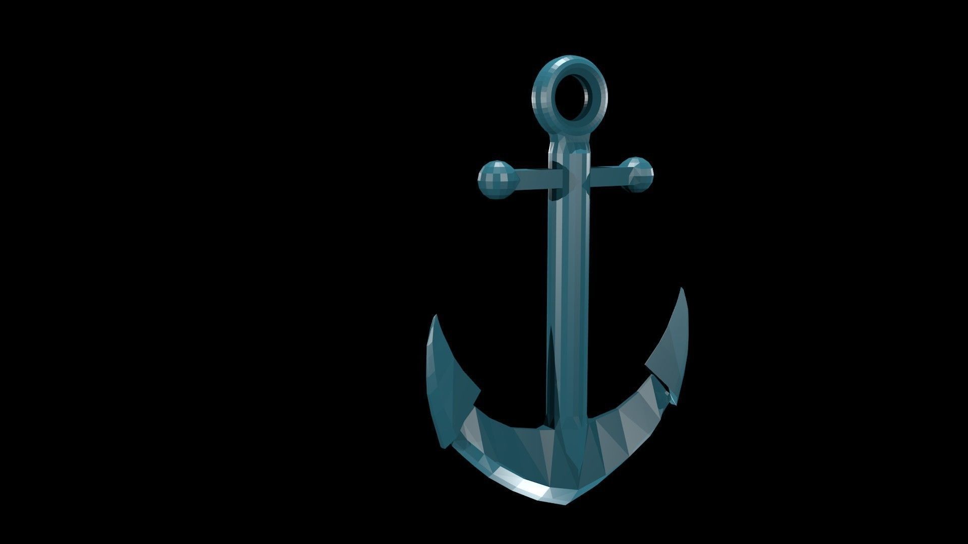 3D model Low poly anchor VR / AR / low-poly | CGTrader