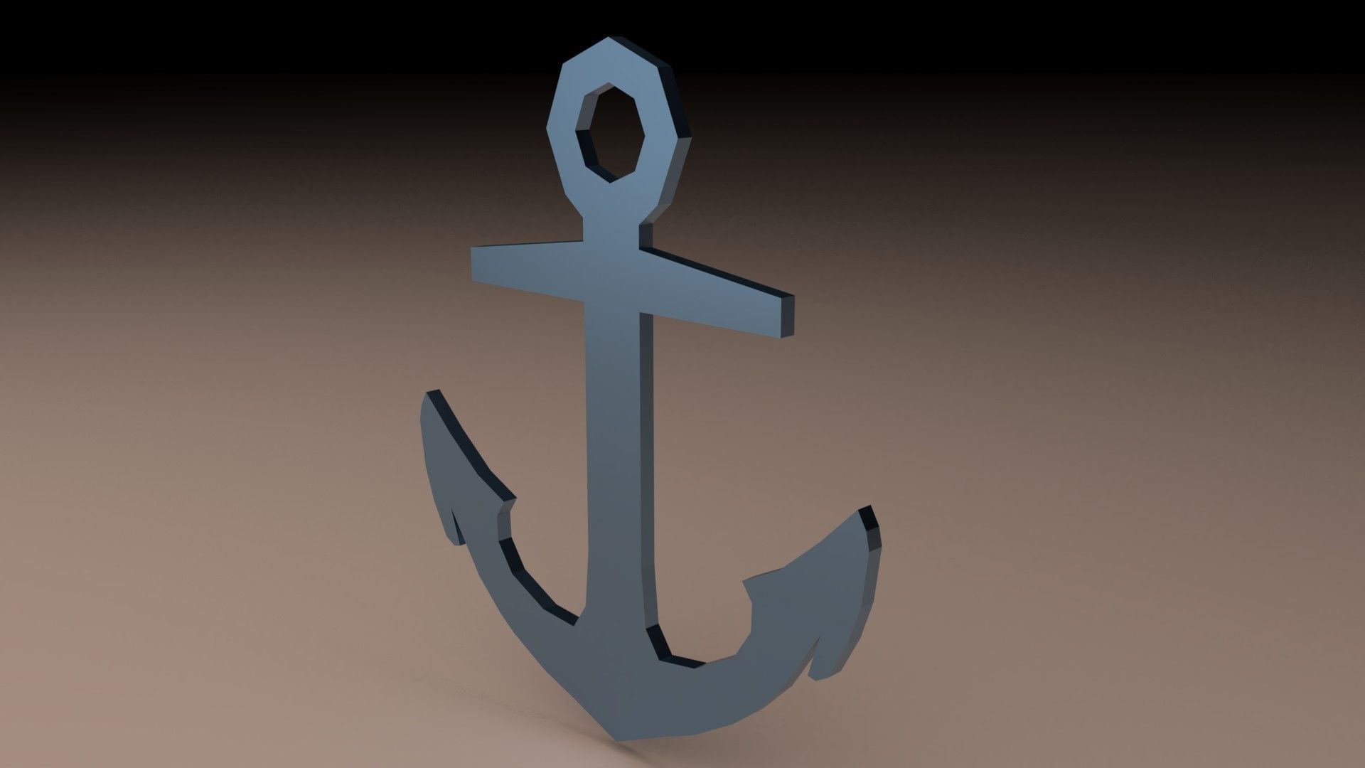 3D model Low poly anchor 1 VR / AR / low-poly | CGTrader