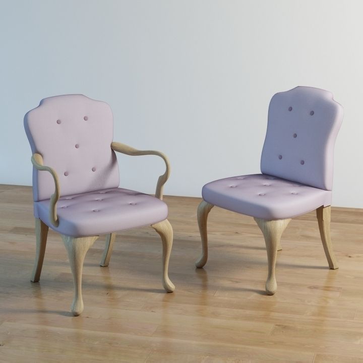 Frances chairs 3D model | CGTrader