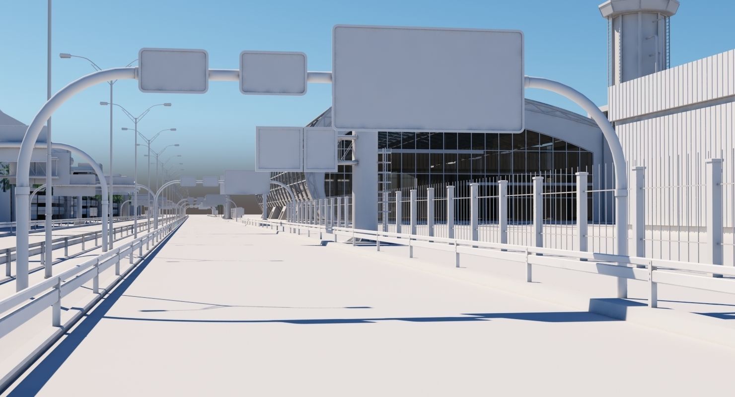 Airport Buildings Layout 3D model | CGTrader