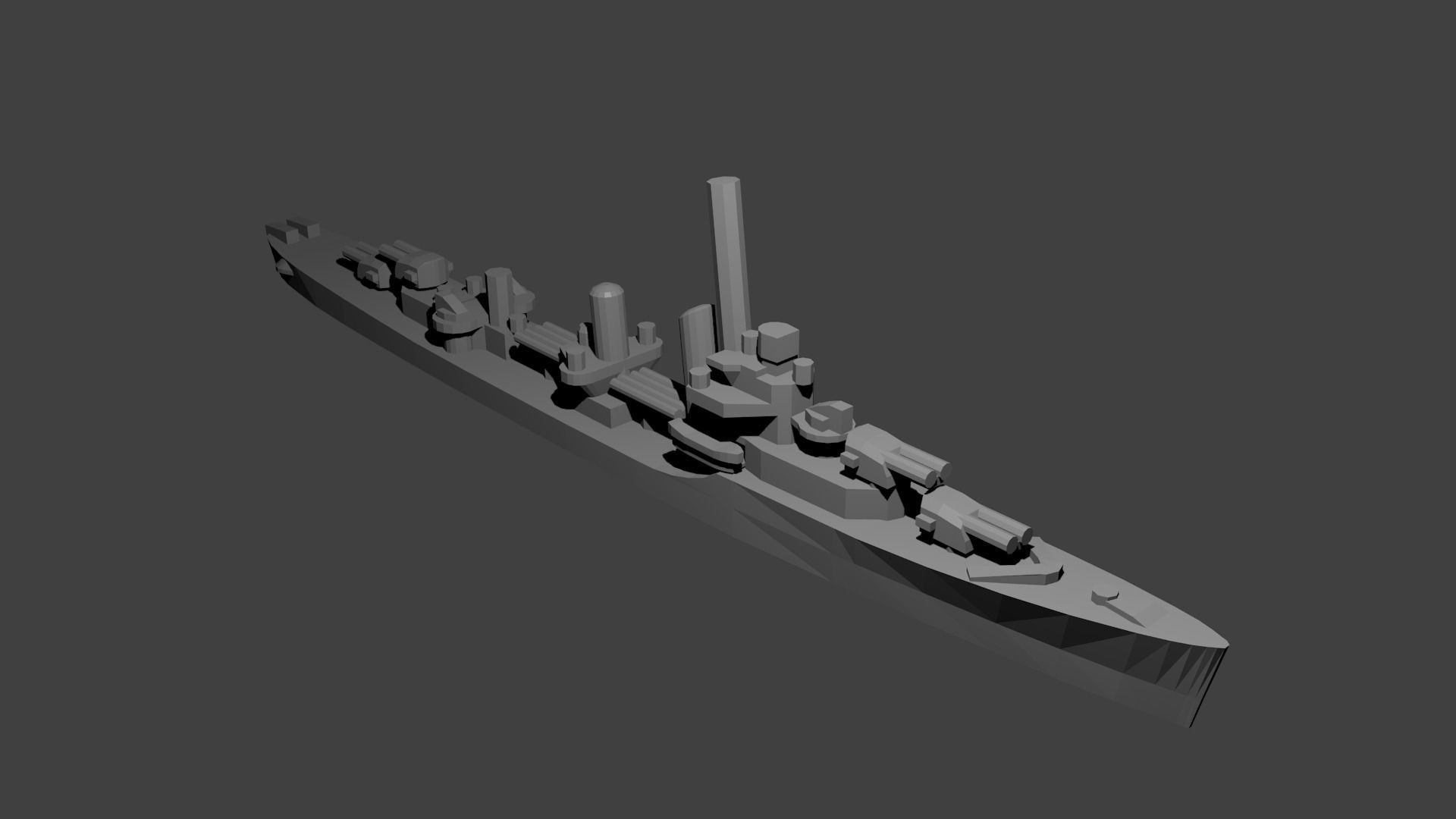 US Porter Class Destroyer Warship 3D model 3D printable | CGTrader