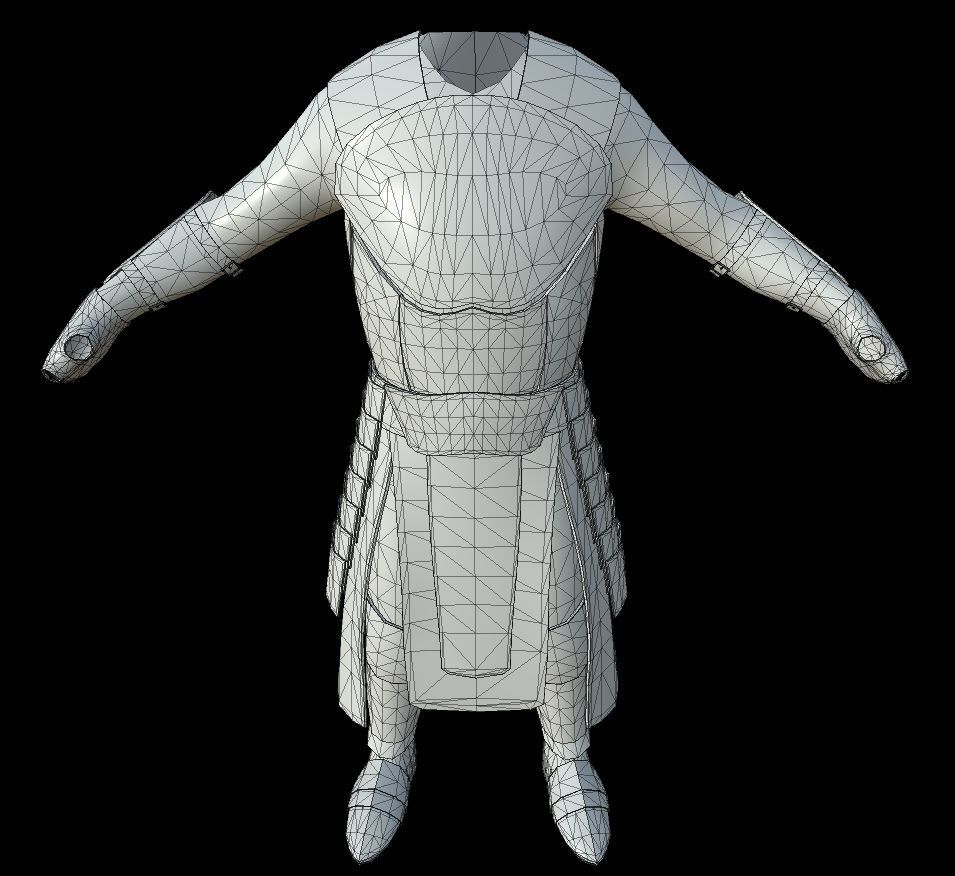 3D model HIE Game Ready Body Armor D180612 VR / AR / low-poly | CGTrader