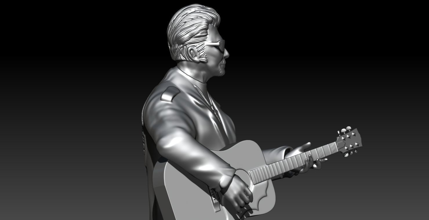 johnny hallyday 3d print 3D model 3D printable | CGTrader