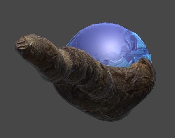 3D model wand3 wooden wand with stone VR / AR / low-poly | CGTrader