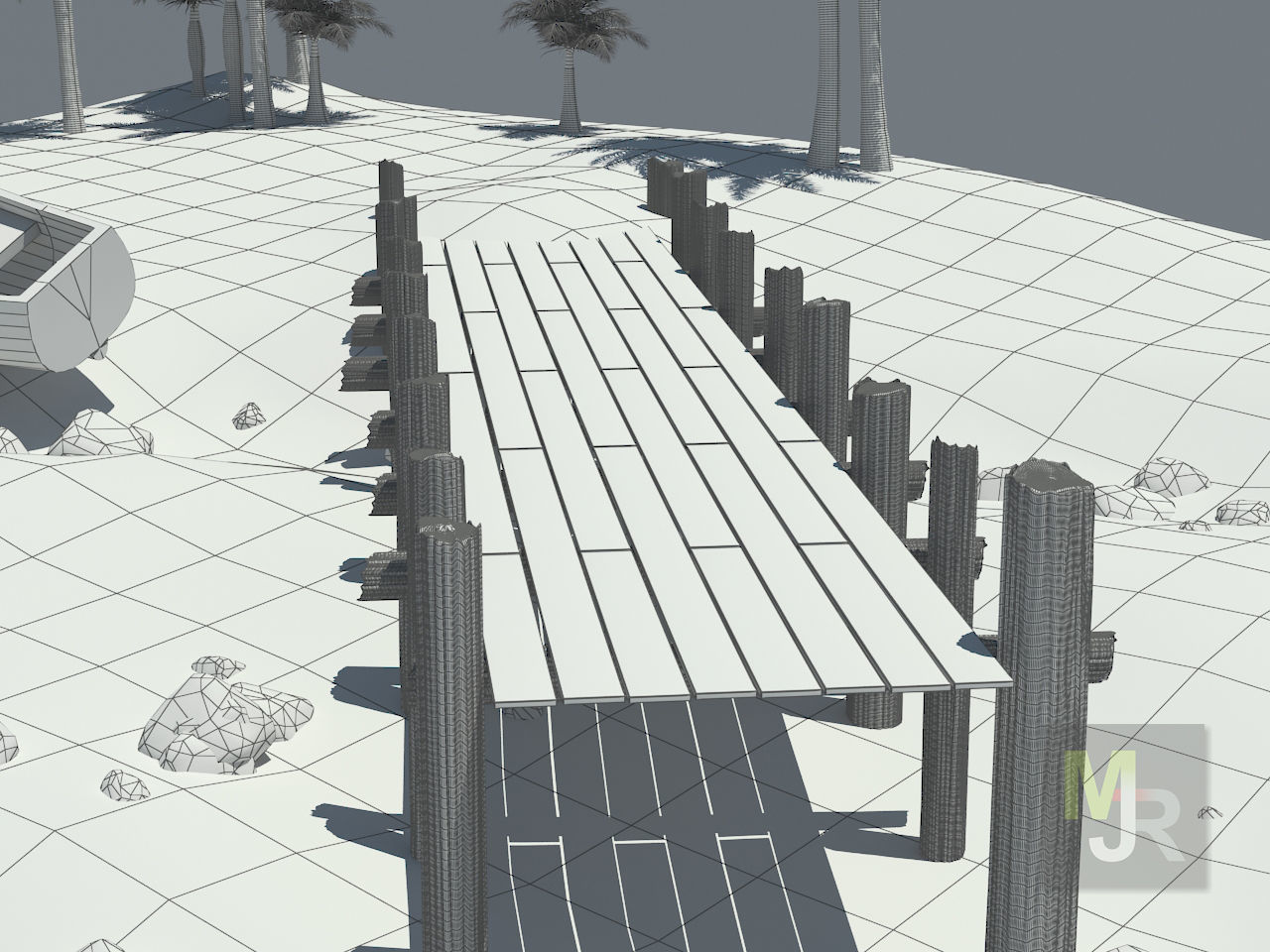 Cube Beach 3D model | CGTrader