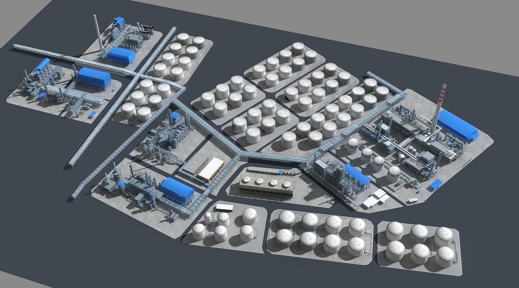 3D model Refinery VR / AR / low-poly | CGTrader