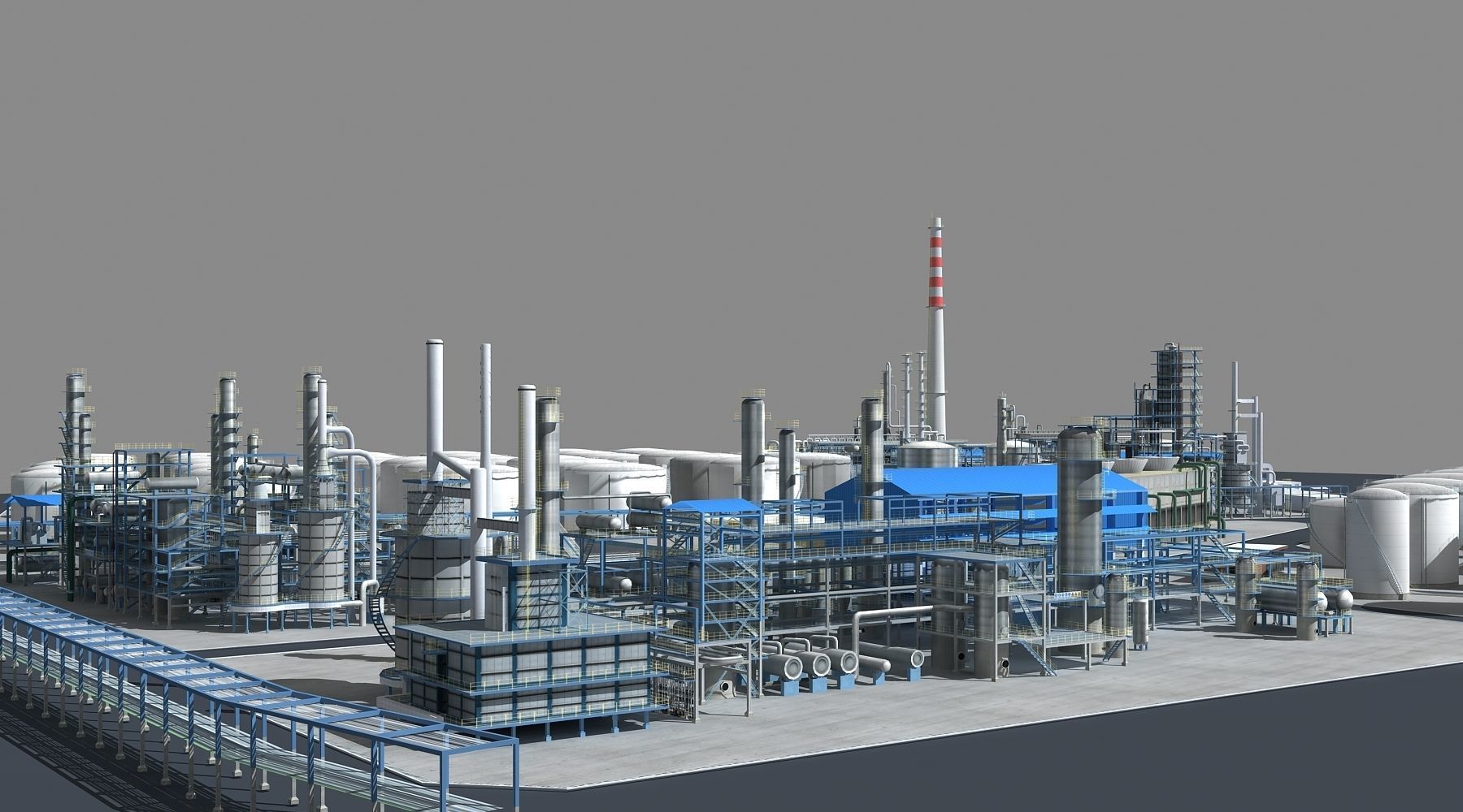 3D model Refinery VR / AR / low-poly | CGTrader