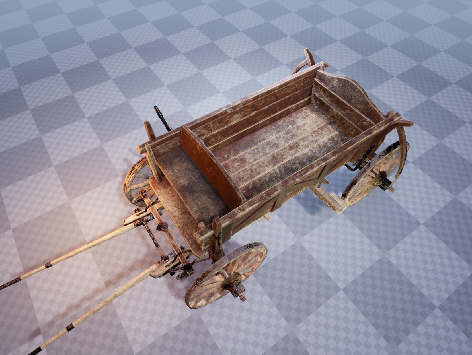 3D model Horse Cart UE4 Ready VR / AR / low-poly rigged animated | CGTrader