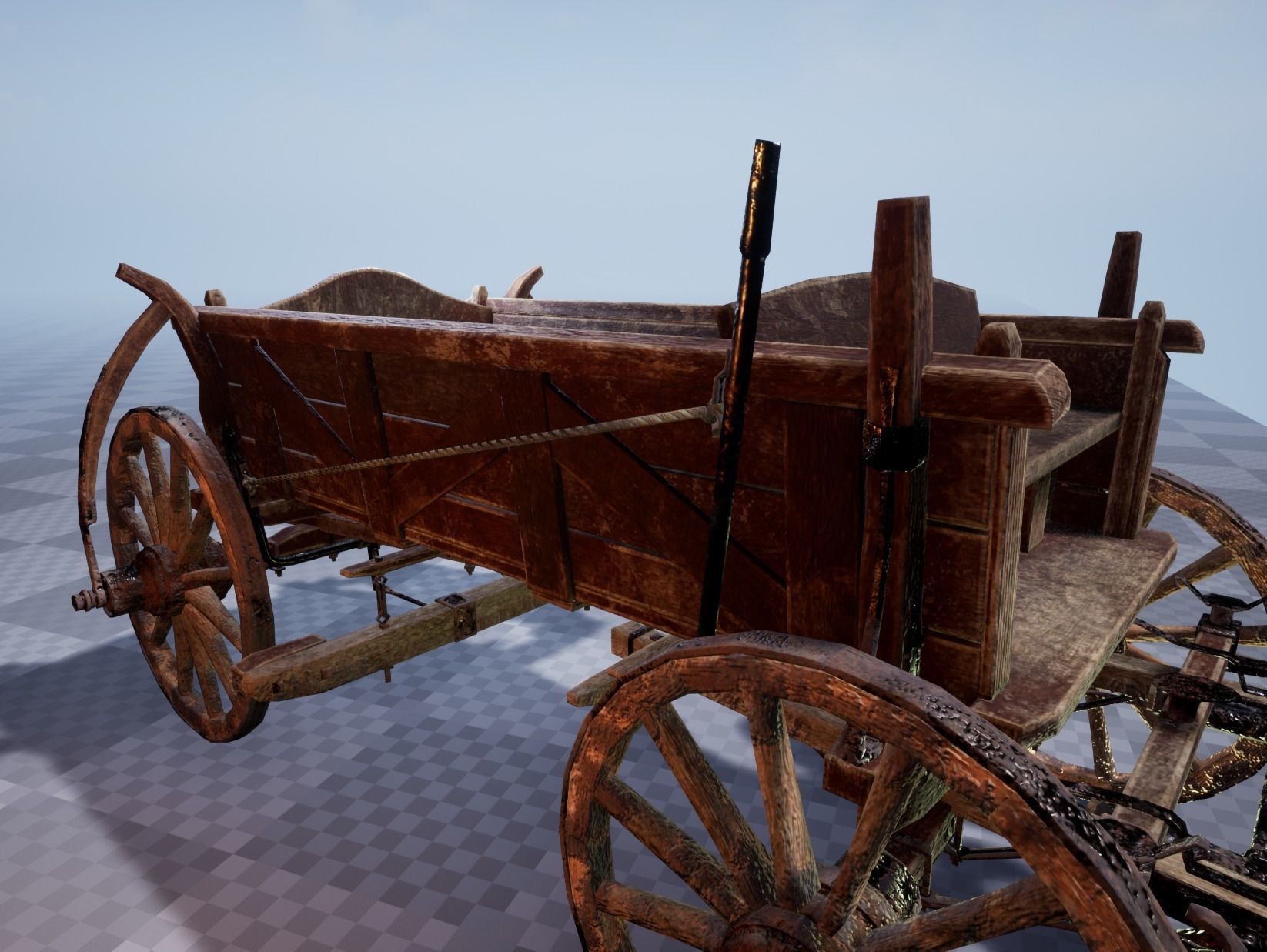 3D model Horse Cart UE4 Ready VR / AR / low-poly rigged animated | CGTrader