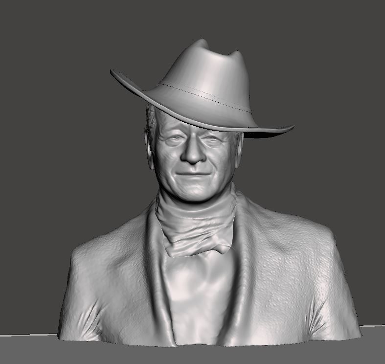 The Duke John Wayne 3D model 3D printable | CGTrader