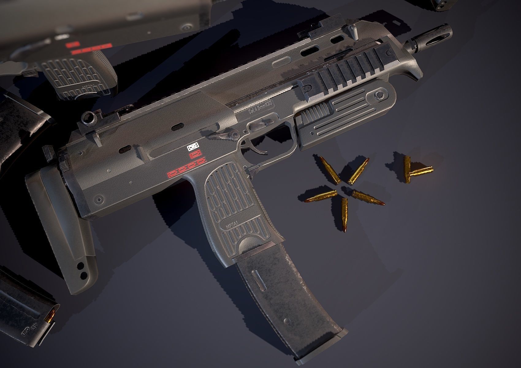 3D model HIE Game Ready MP7 D180614 VR / AR / low-poly | CGTrader