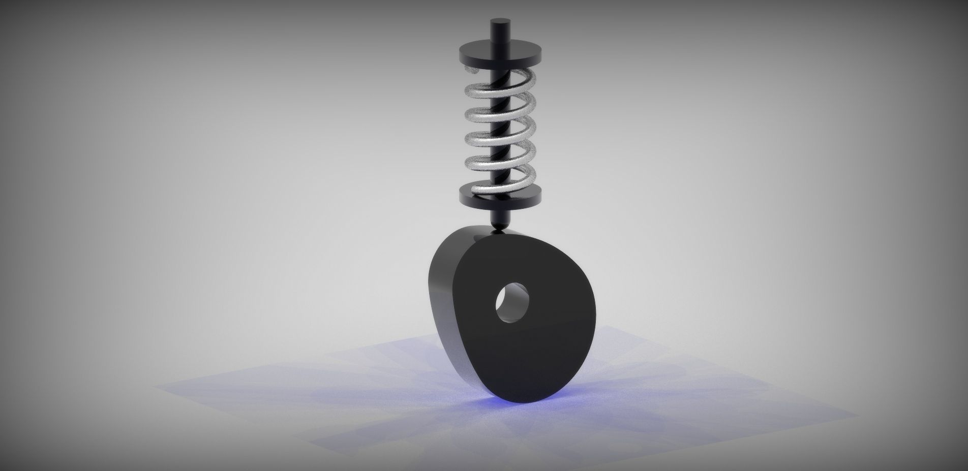 CAM Follower Mechanism with Spring free 3D model | CGTrader