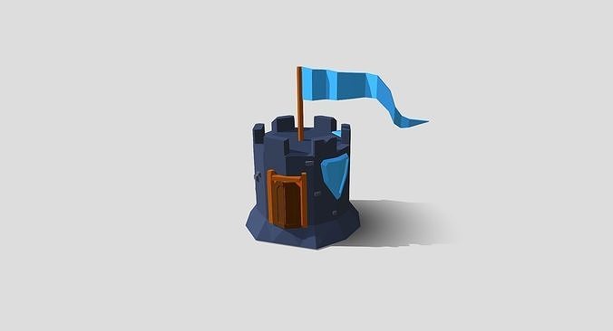 3D model Tower Low-Poly VR / AR / low-poly | CGTrader