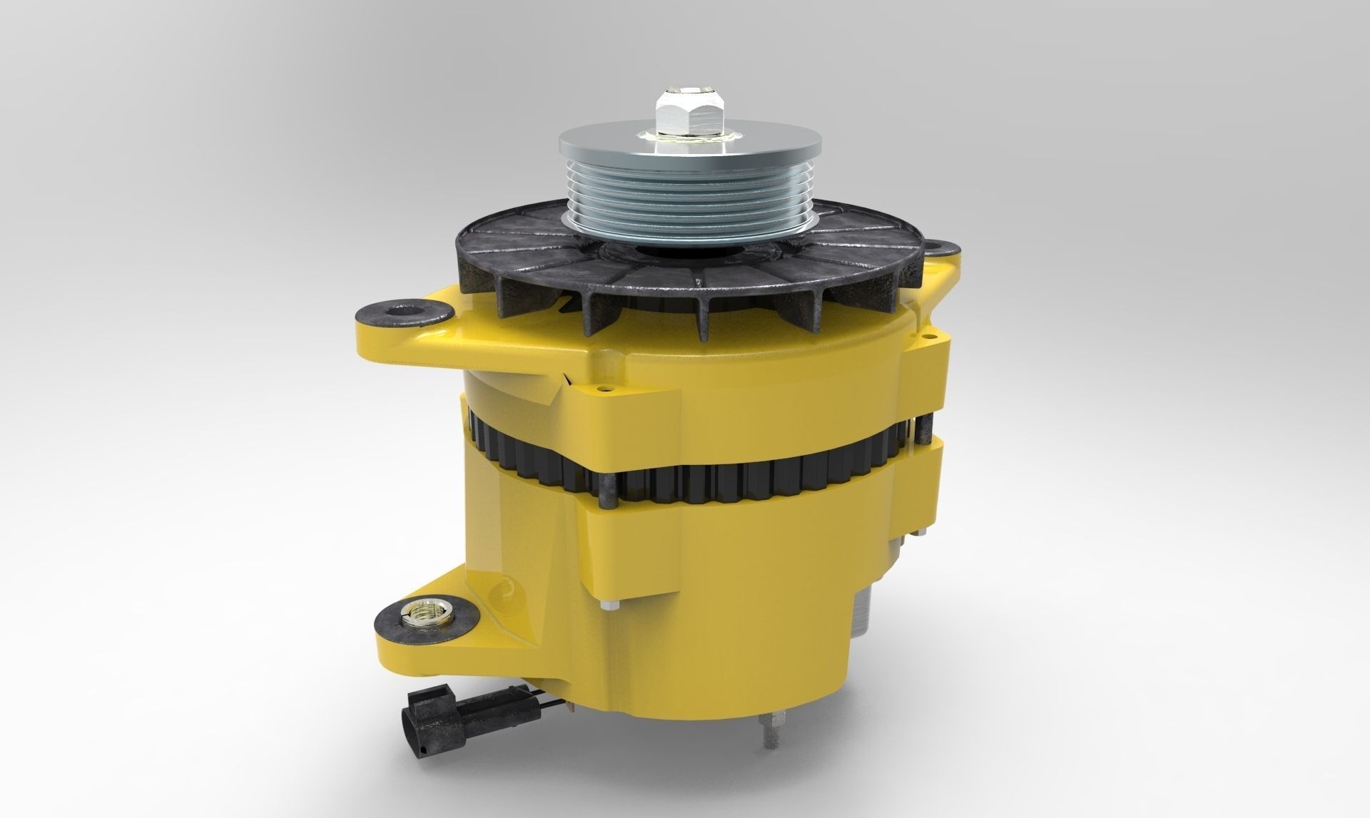 Alternator free 3D model | CGTrader
