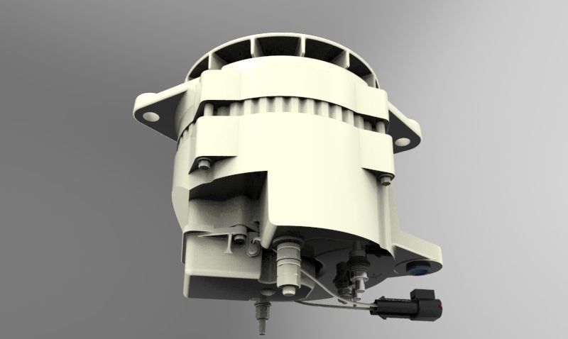 Alternator free 3D model | CGTrader