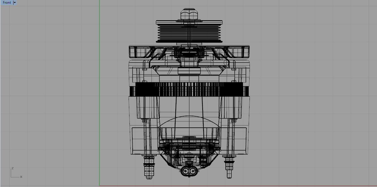 Alternator free 3D model | CGTrader