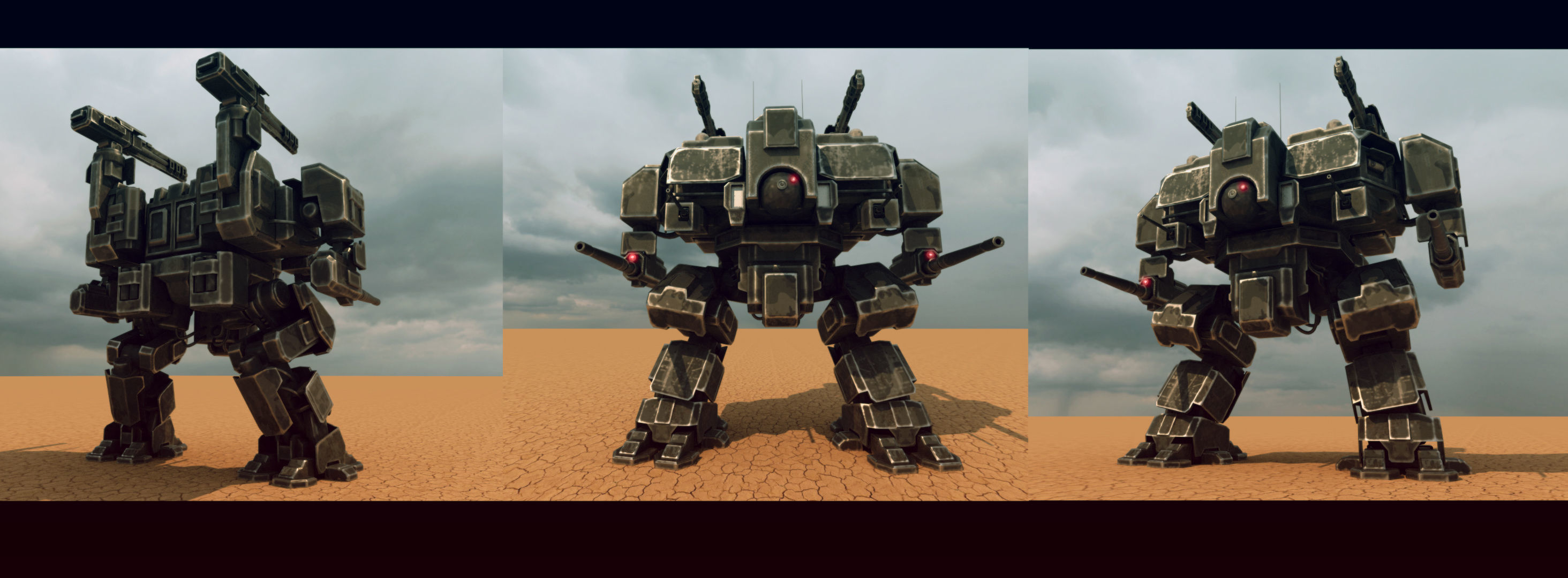 3D model Heavy assault walker Mech VR / AR / low-poly | CGTrader