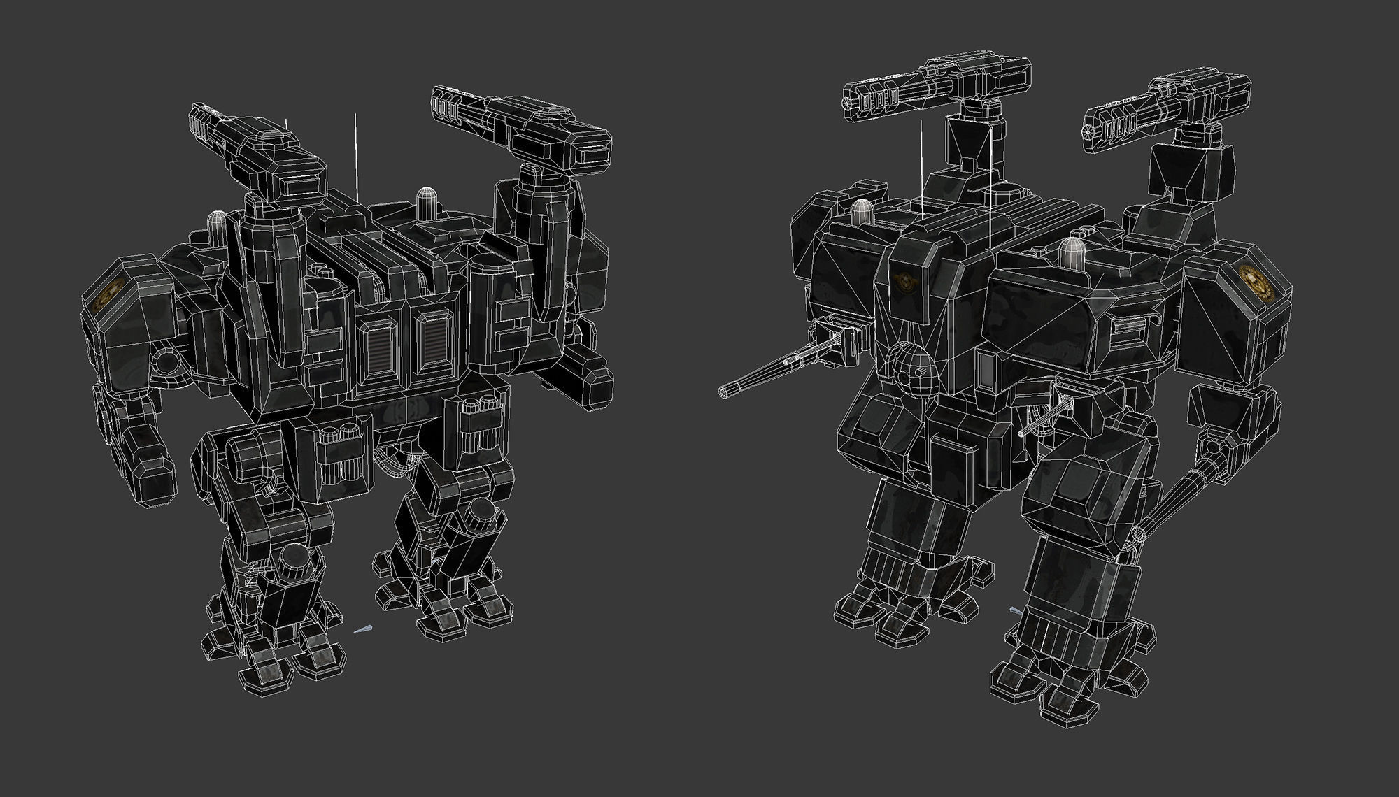 3D model Heavy assault walker Mech VR / AR / low-poly | CGTrader