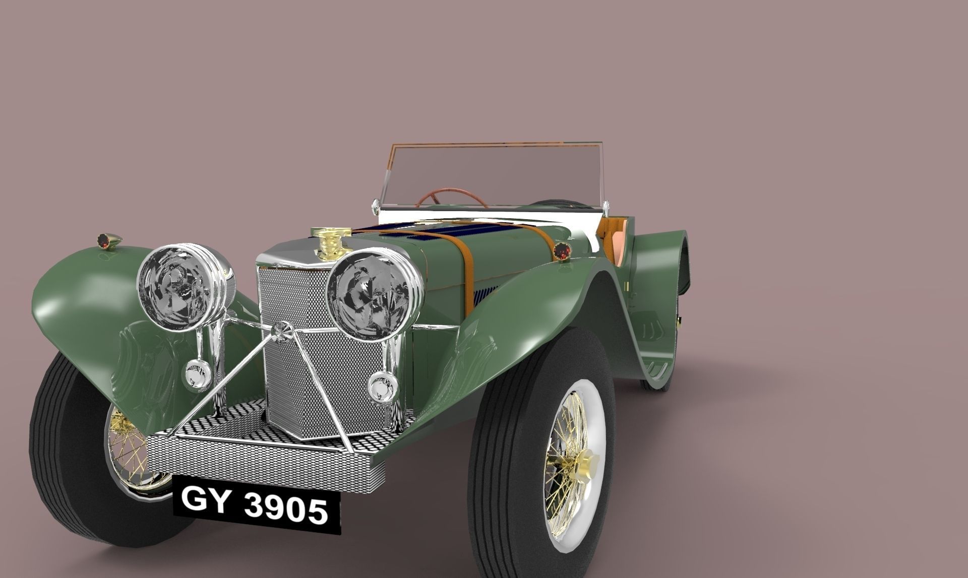 Old MG free 3D model | CGTrader